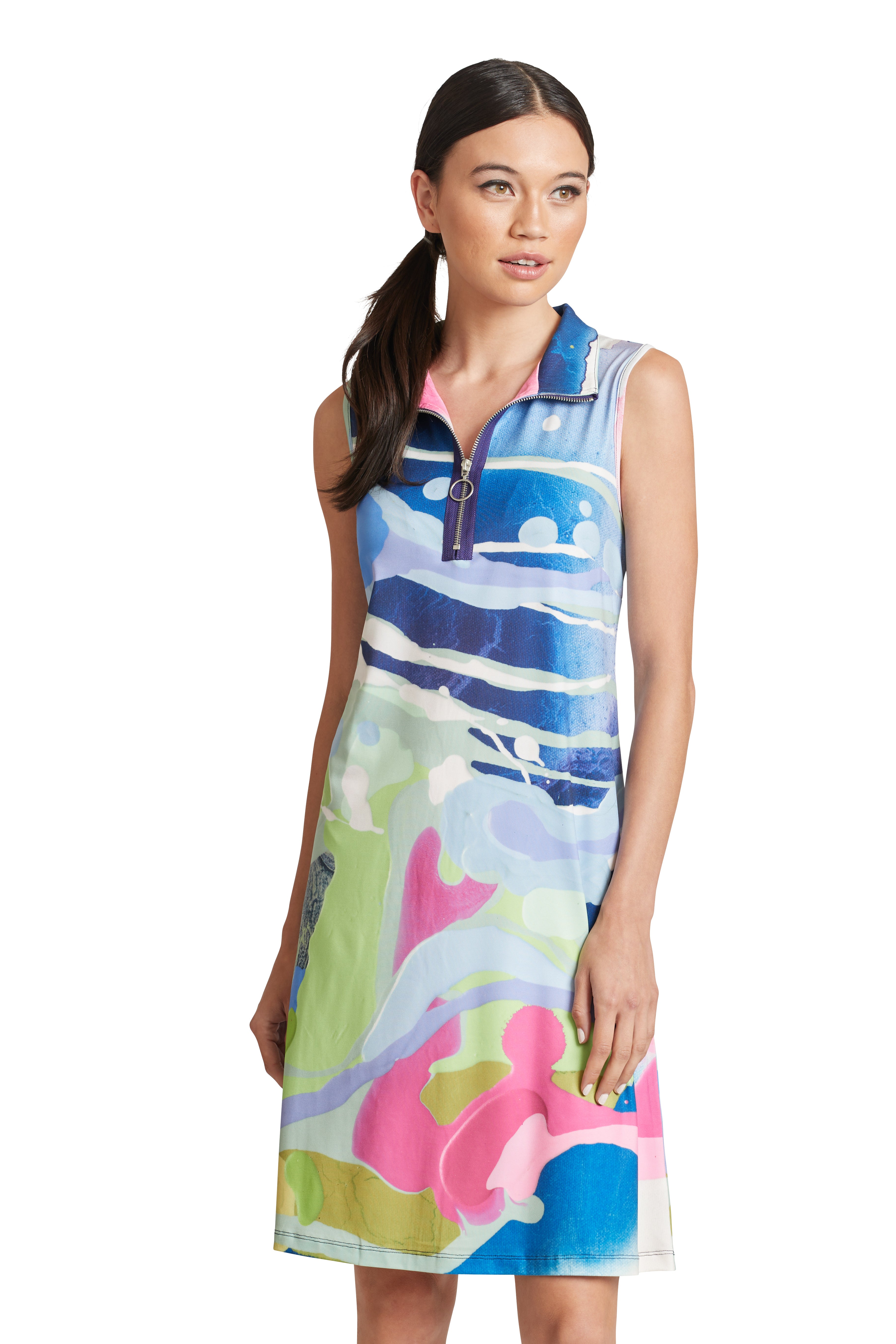 Maya dress with front zipper – The Wearable Art Store