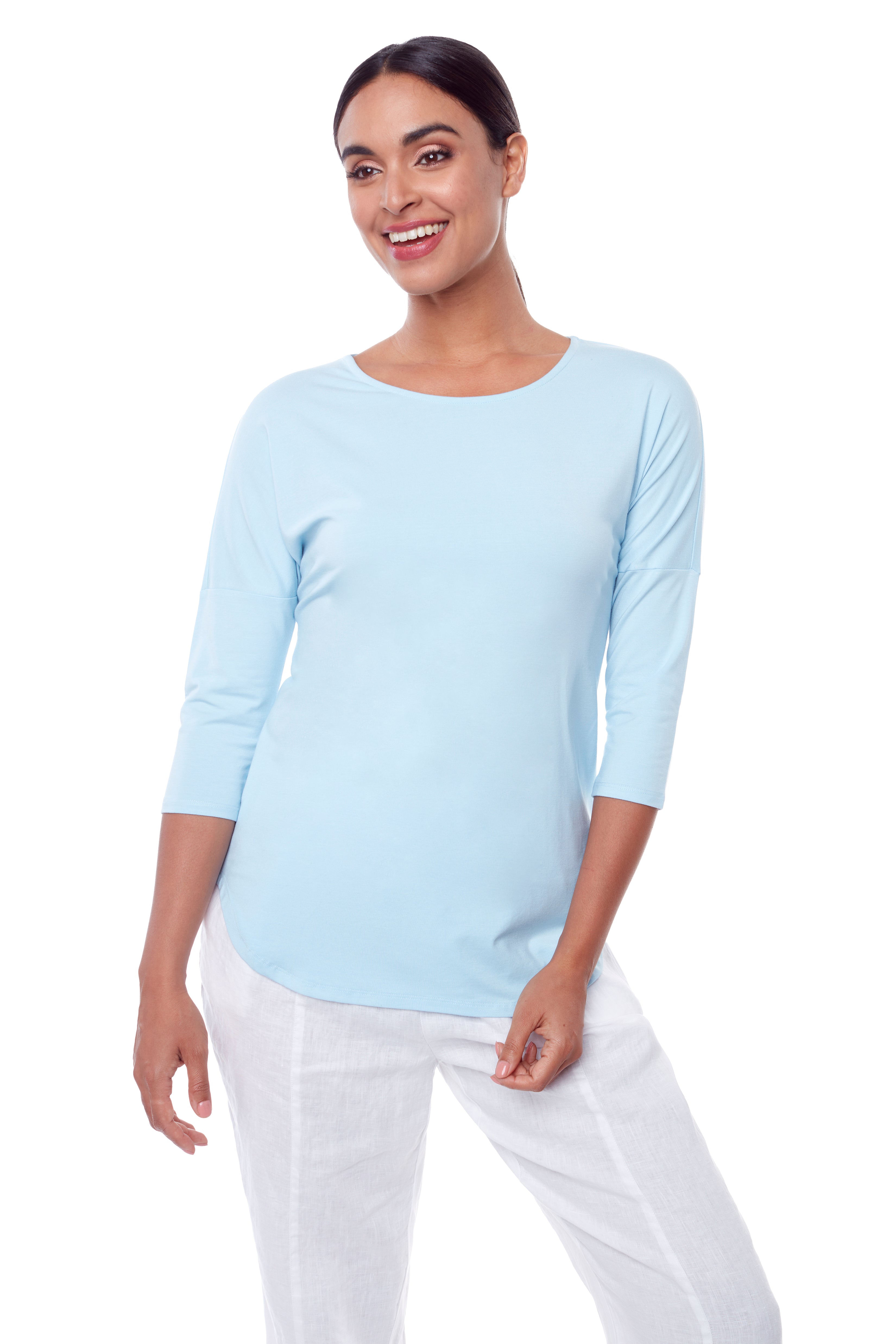 Basics 3/4-length dolman sleeve top – The Wearable Art Store